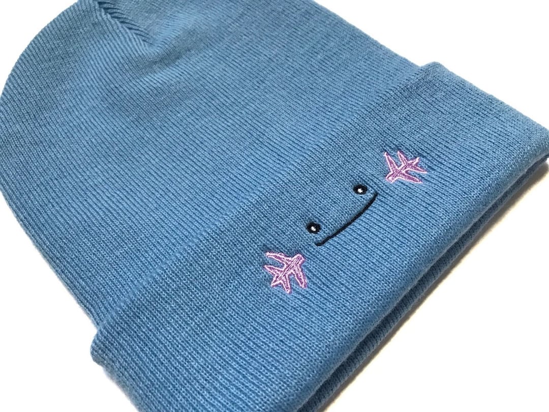 Embroidered Wooper Inspired Beanie | Hat | Adult Gift | Kawaii - Etsy