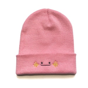 Embroidered Wooper Inspired Beanie Hat Adult Gift Kawaii - Etsy