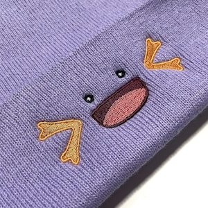 Embroidered Wooper Inspired Beanie | Hat | Adult Gift | Kawaii - Etsy