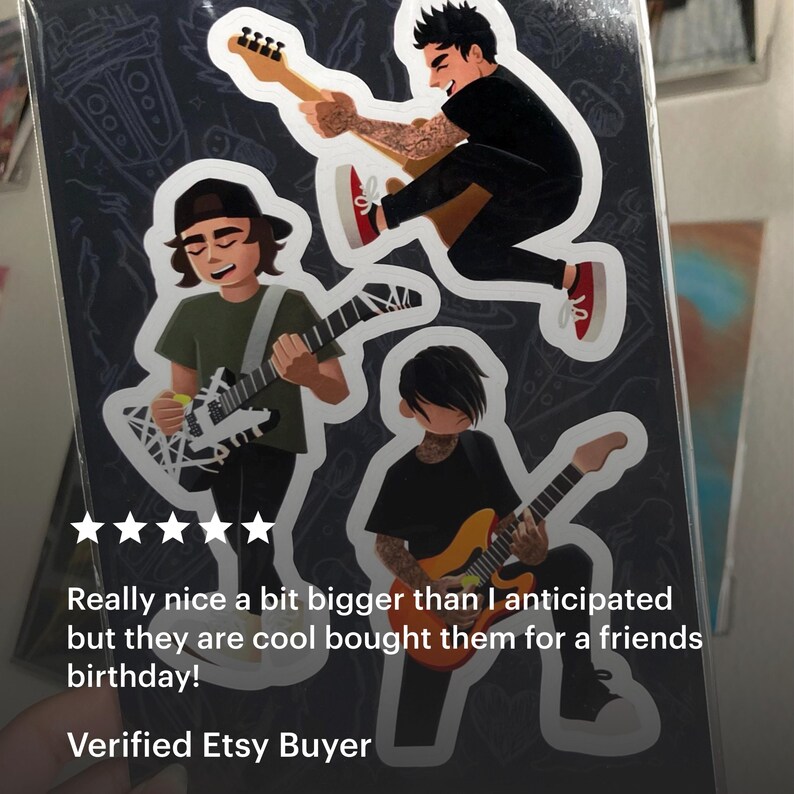 Pierce the Veil STICKER SHEET | PTV Band Emo Alternative Music Lyrics ...