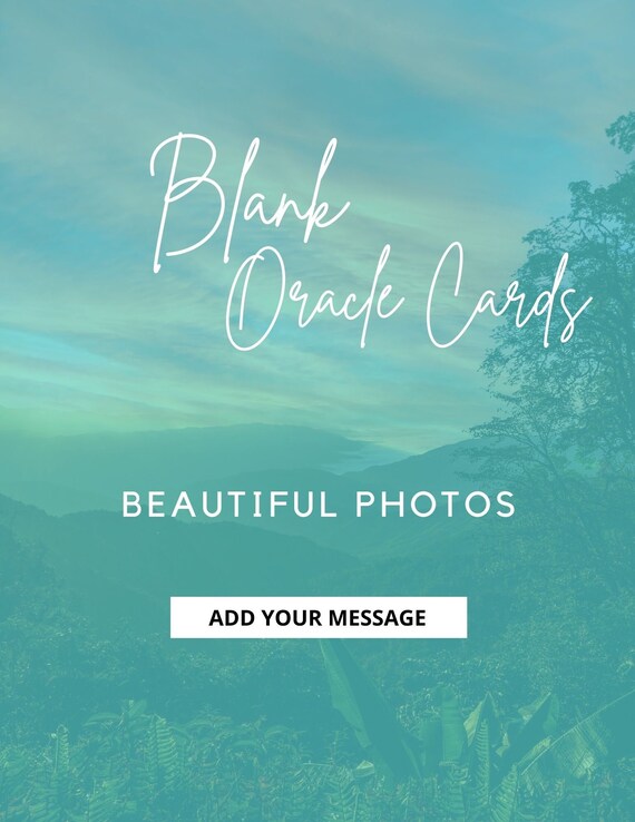 Printable Blank Oracle Cards | Etsy