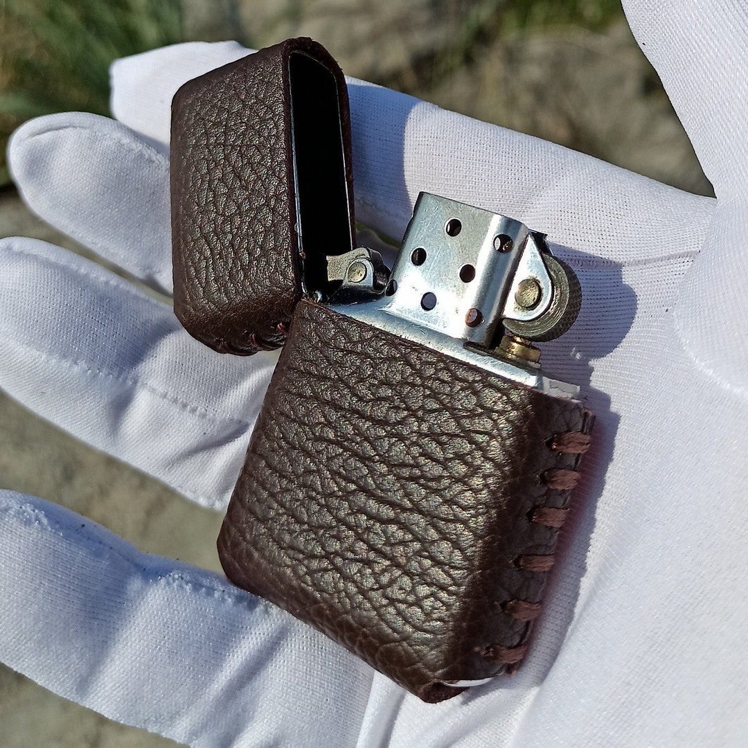 Leather Lighter Case Handmade Leather Product Lighter Coating - Etsy