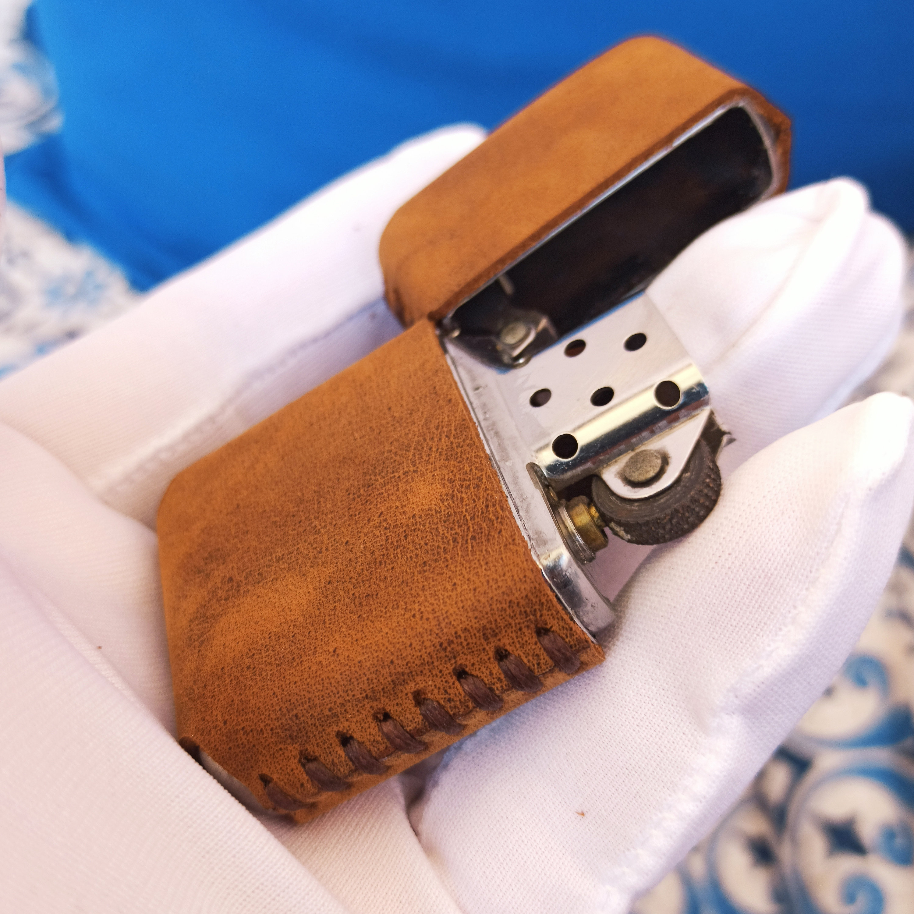 Crazy Horse Leather Lighter Case Handmade Leather Product - Etsy