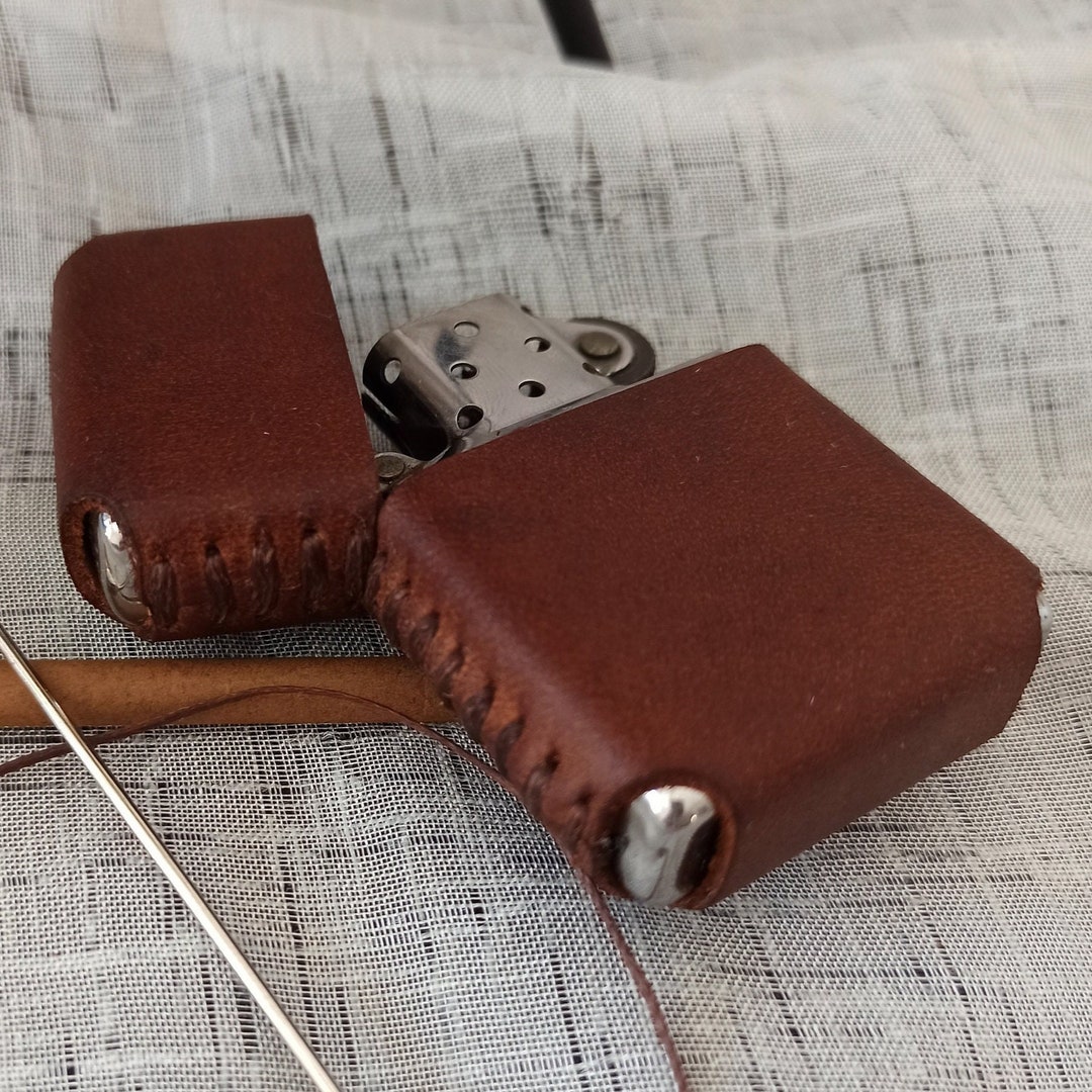 Leather Lighter Case Handmade Leather Product Lighter Coating - Etsy