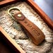 Personalized Leather Keychain: Custom Engraved Monogram Key Ring - Etsy