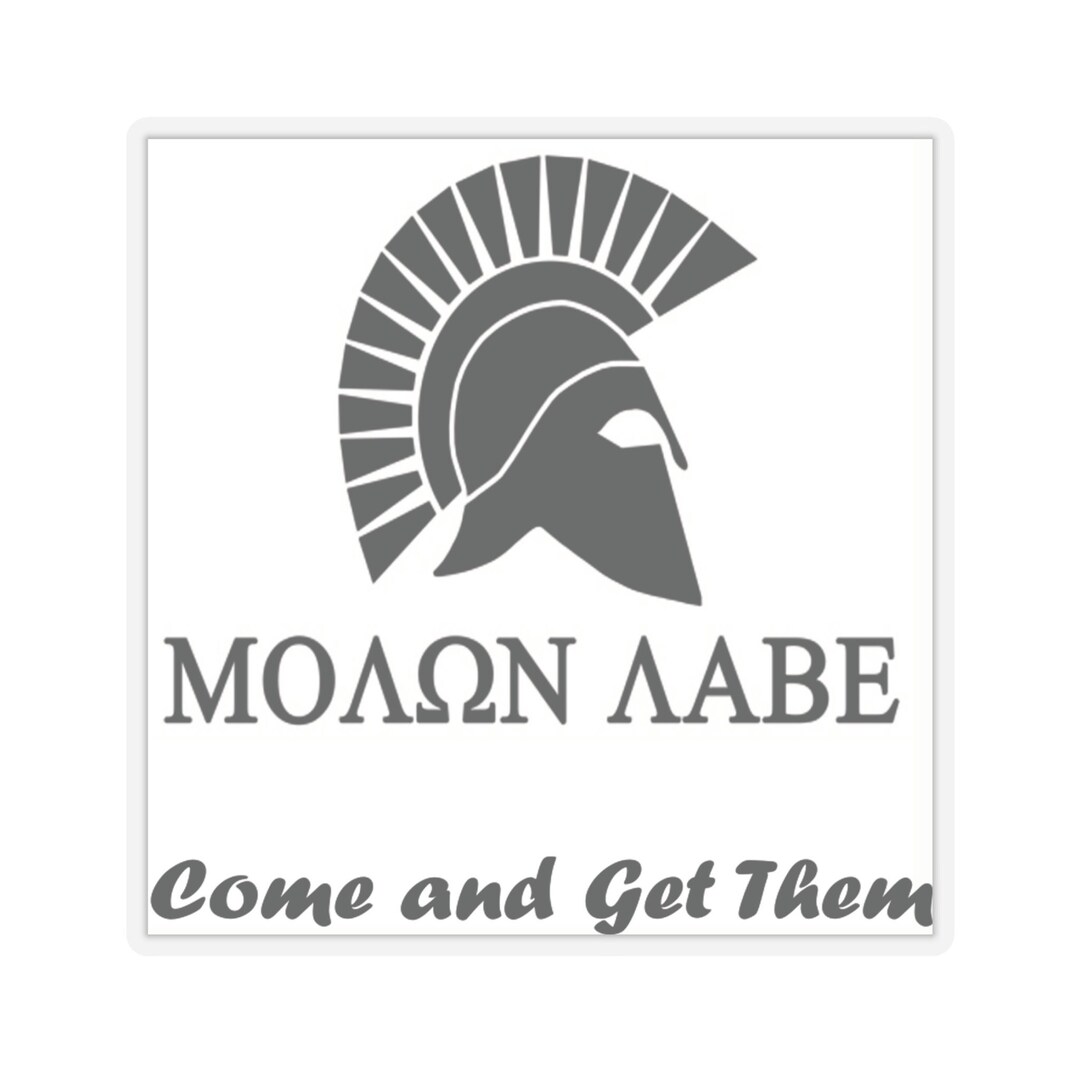 Molon Labe Window Sticker - Etsy