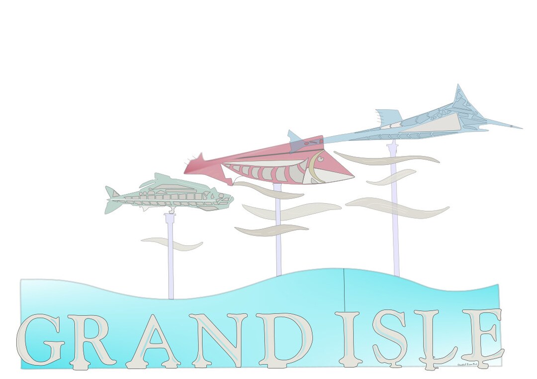 Grand Isle Sign - Grand Isle, LA - Etsy