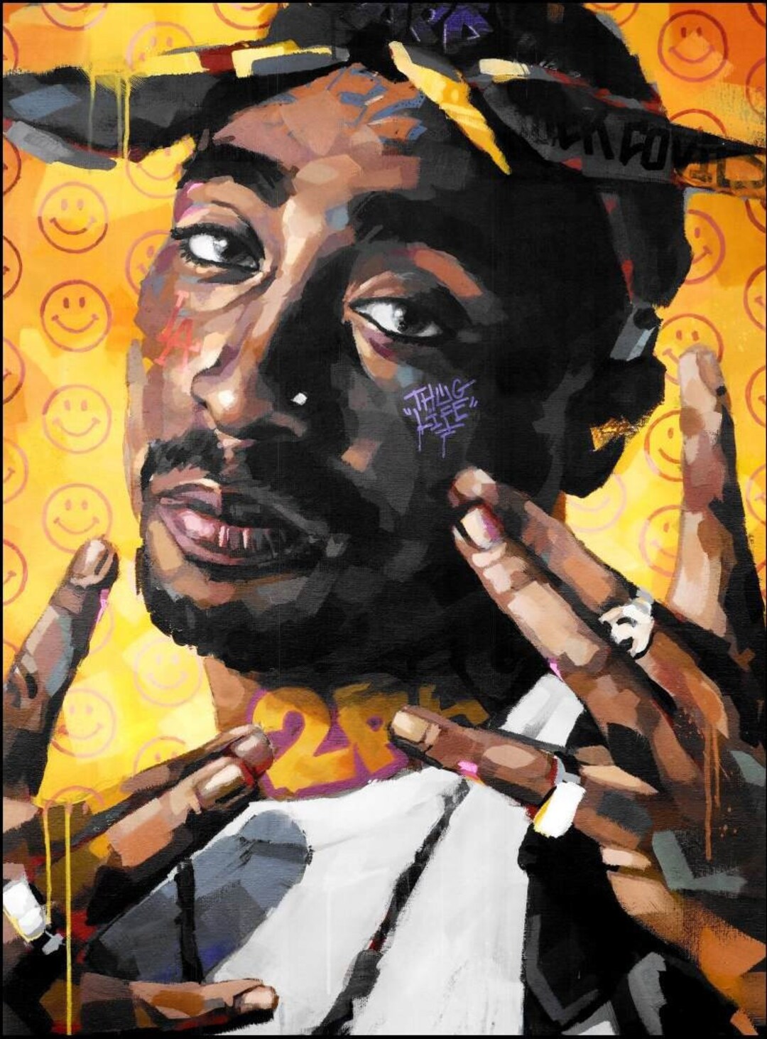 Tupac Painting High Resolution JPG - Etsy