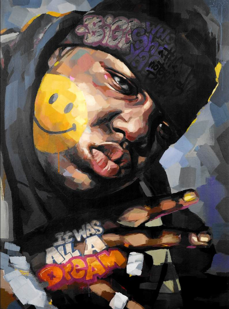 The Notorious B.I.G. Painting High Resolution JPG - Etsy