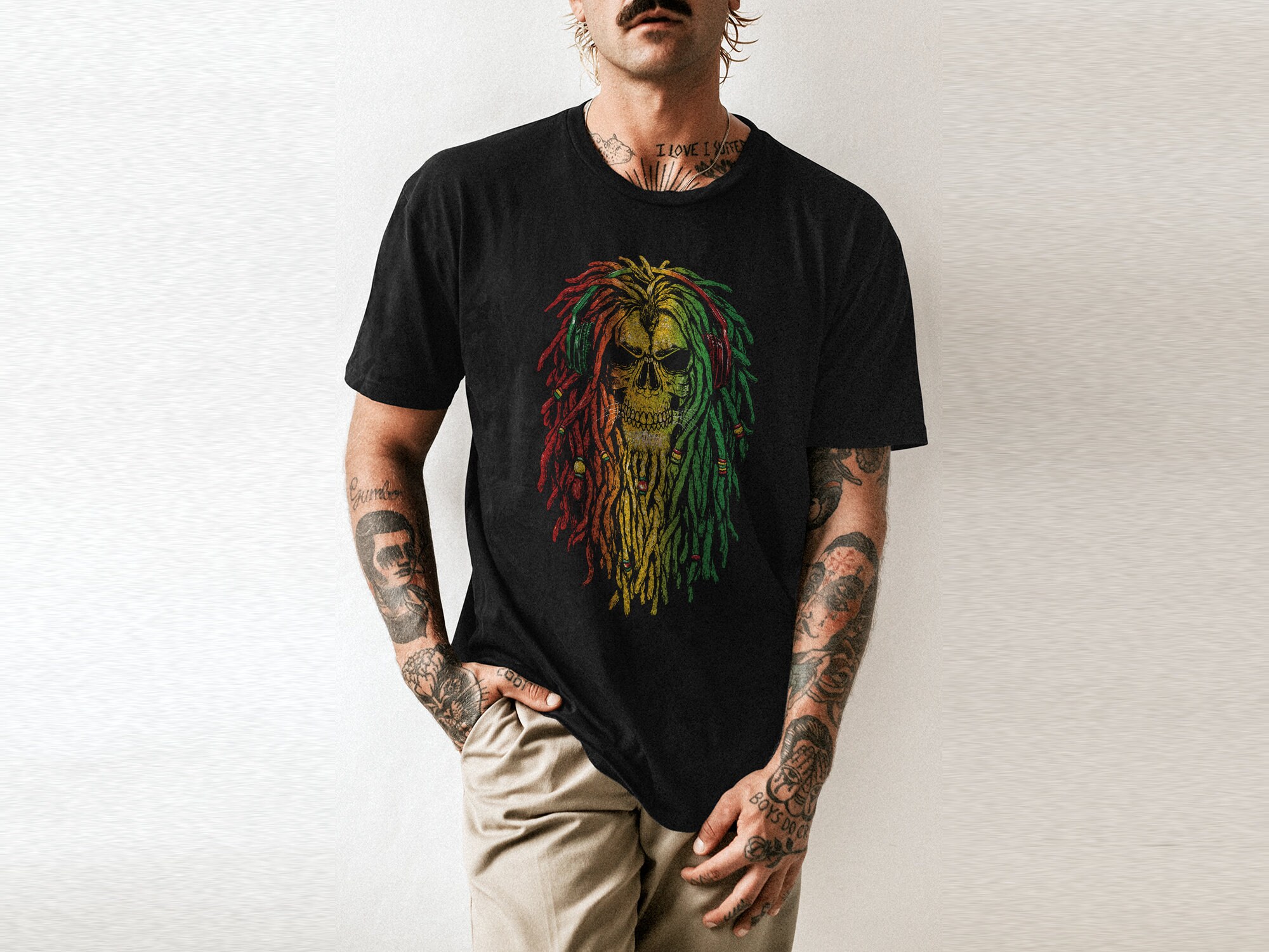 Rasta Skull Head PNG, Digital Printing, Skull Head, Sublimation Digital ...