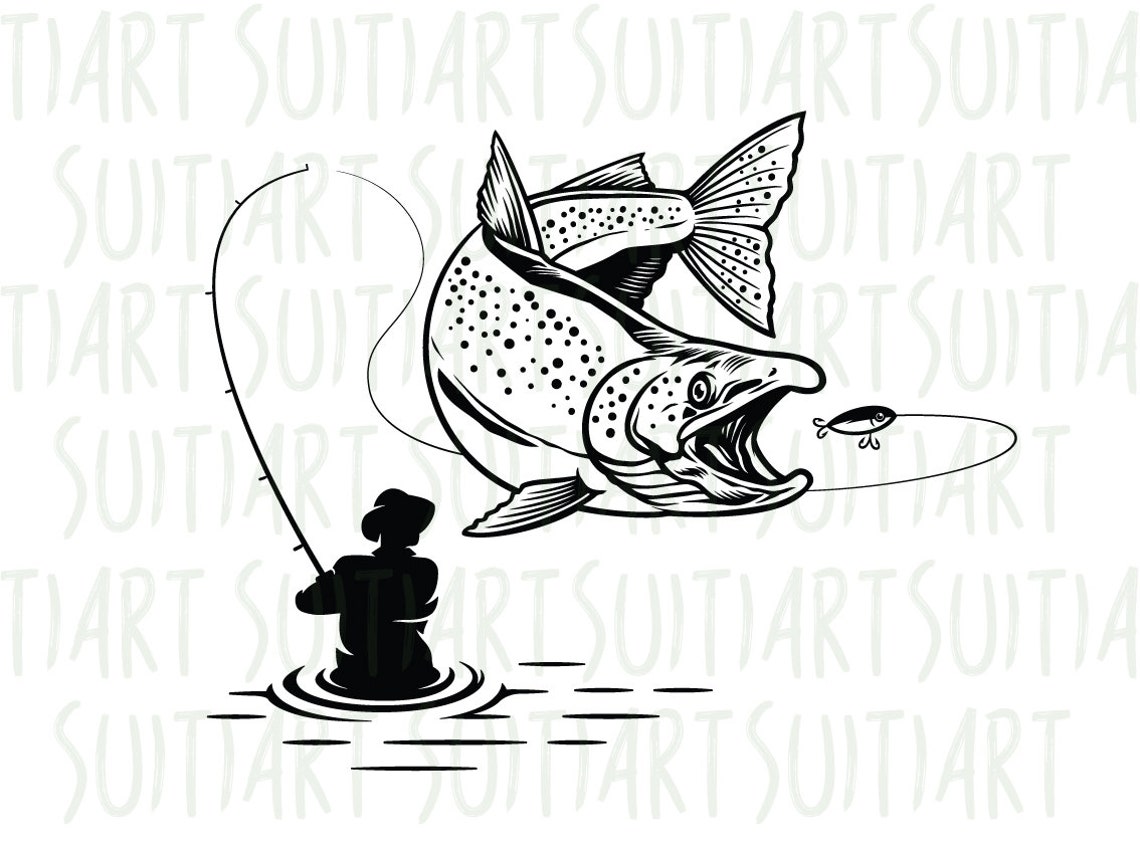 Northern Pike Fishing Svg, Fishing Svg, Pike Fish Svg, Pike Clipart ...