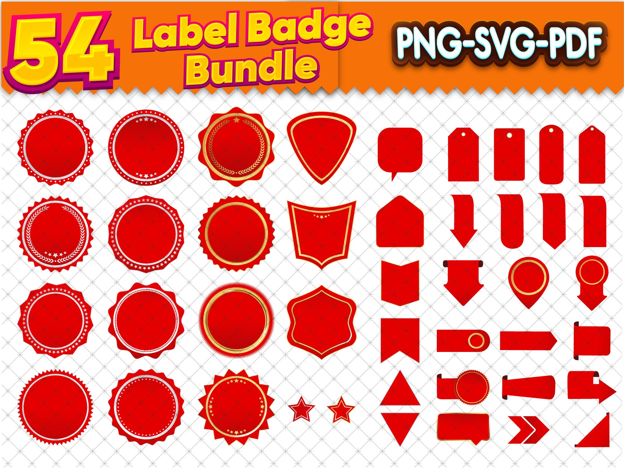 Red Labels SVG Red Label PNG Bundle Frames Svg Tags Svg - Etsy