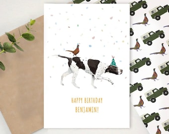 Pointer Birthday Card - Etsy