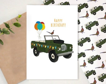 Land Rover Defender Birthday Card - Etsy