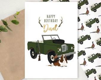 Land Rover Defender Birthday Card - Etsy
