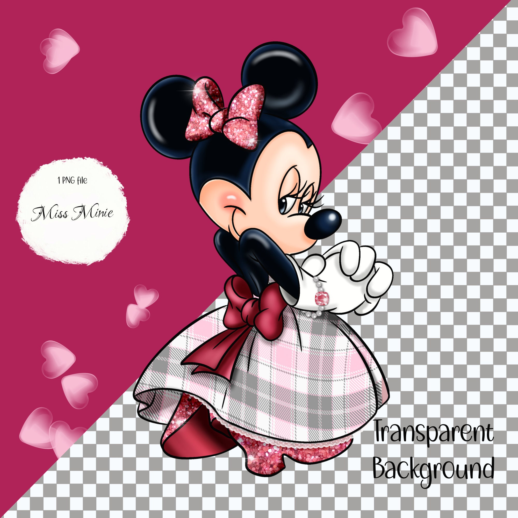 Miss Minnie Mouse PNG File | Miss Minnie | Minnie Sublimation Design ...