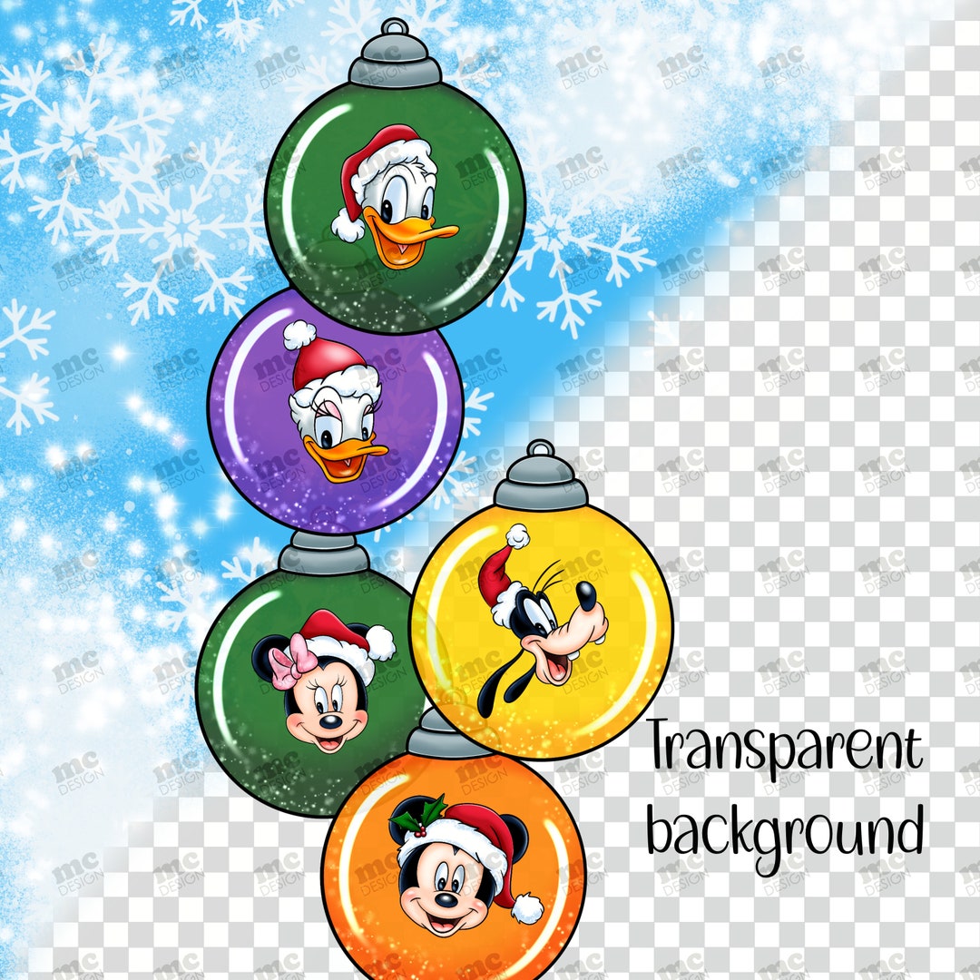 Mickey and Minnie Christmas Balls | Donald and Daisy | Sublimation ...