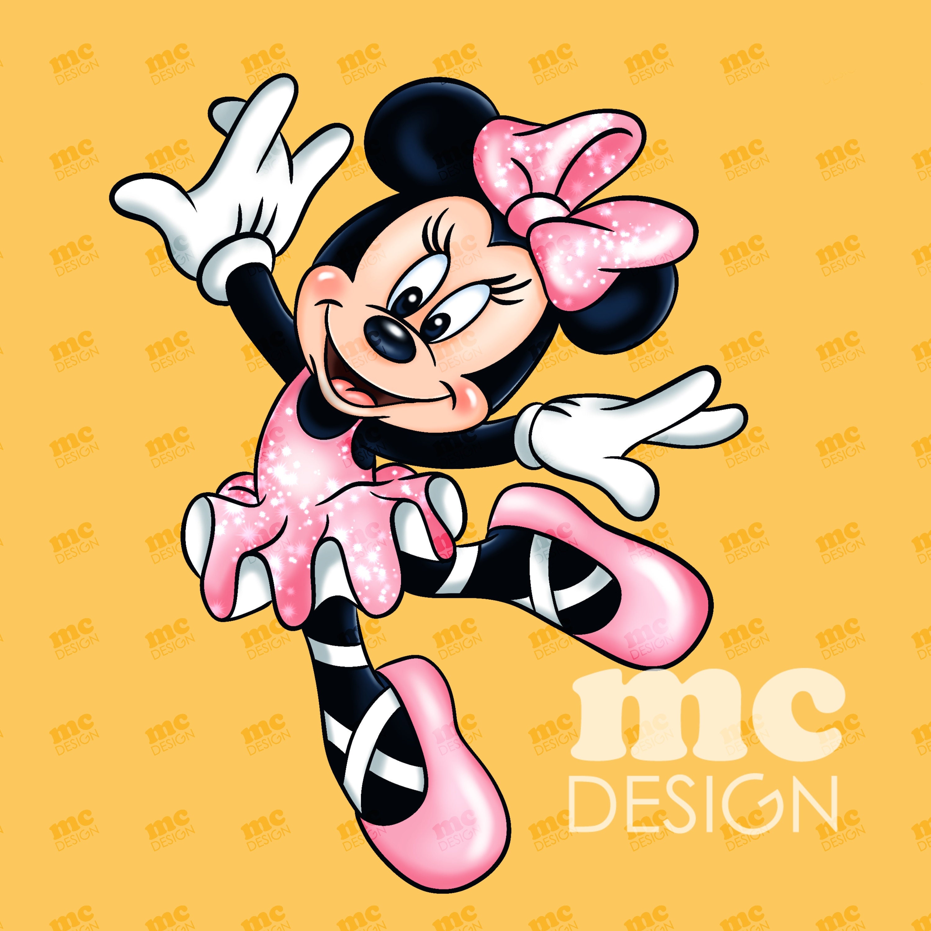 Minnie Mouse Ballet Invitation Etsy