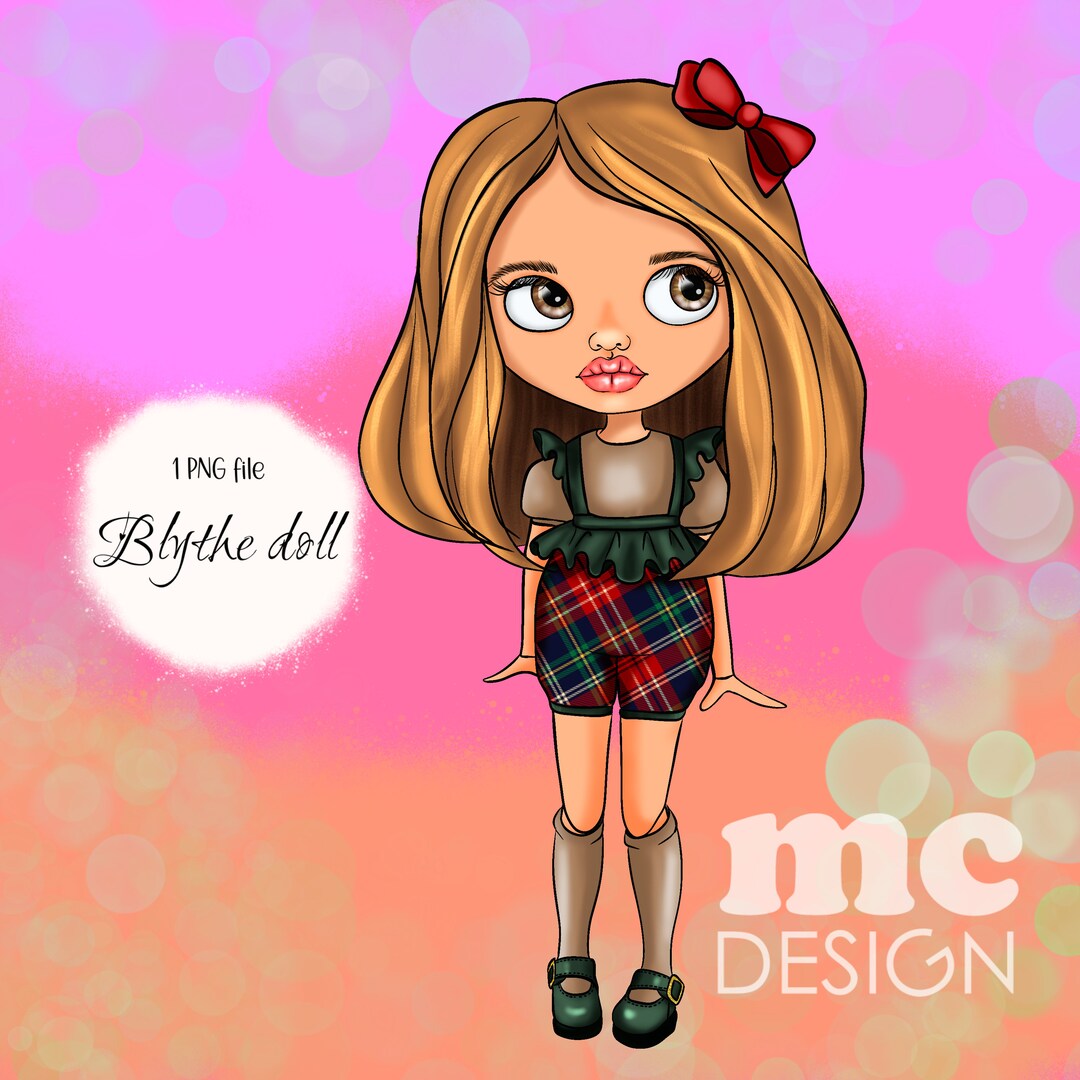 Blythe Doll Illustration | Cute Doll Png | Cute Girls Clip Art | Cute ...