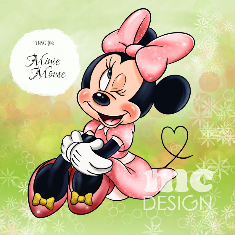 Minnie Mouse PNG File Minnie Lovely Minnie Sublimation Design Minnie ...