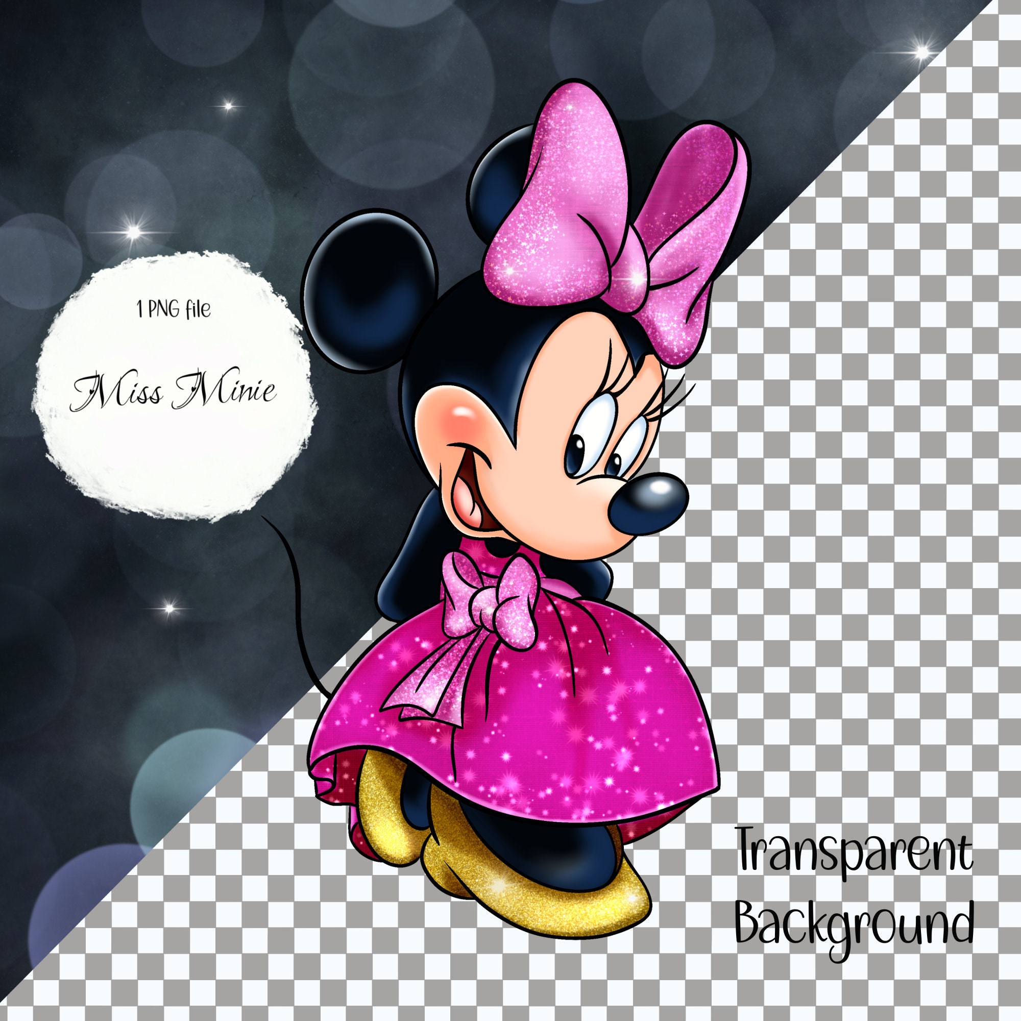 Miss Minnie Mouse PNG File Miss Minnie Minnie Sublimation Design Minnie ...