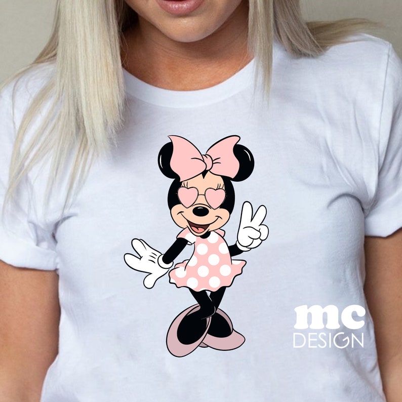 Minnie Mouse PNG File | Minnie Peace and Love | Minnie Sublimation ...