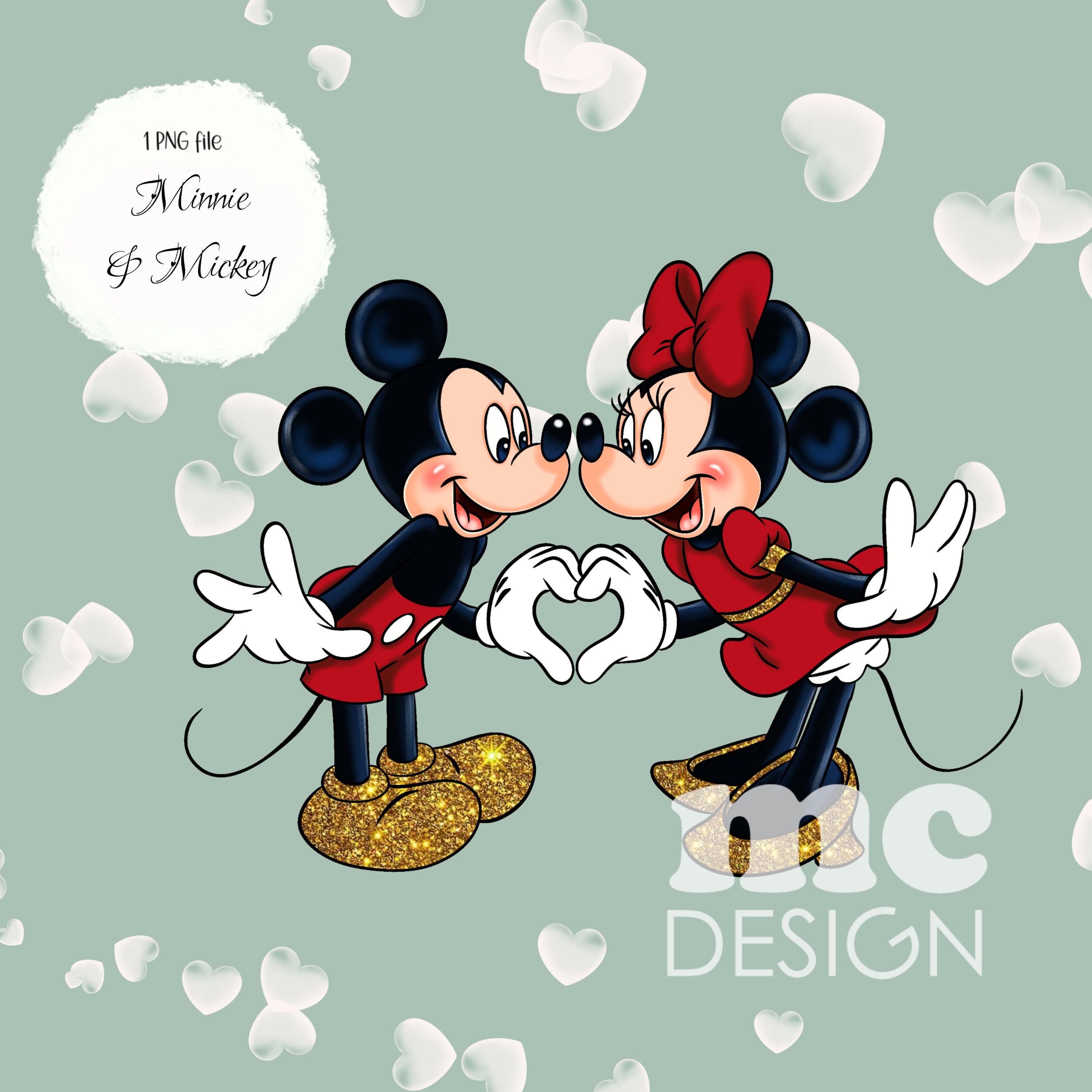 Minnie and Mickey Mouse PNG File | Happy Valentine's Day | Minnie ...
