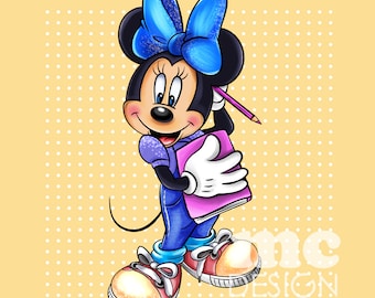 Back to School Minnie - Etsy