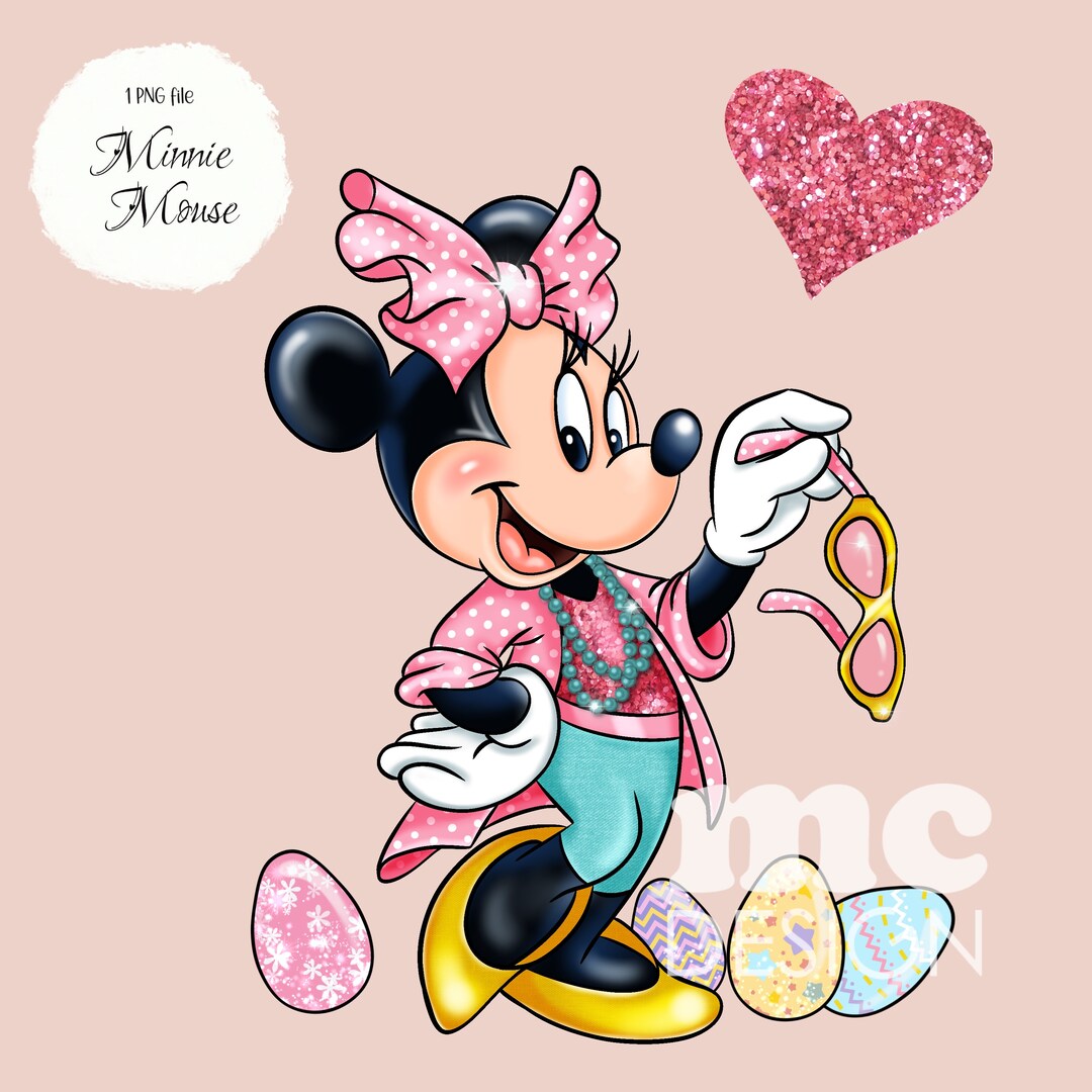 Minnie Mouse PNG File | Minnie Easter | Minnie Sublimation Design ...