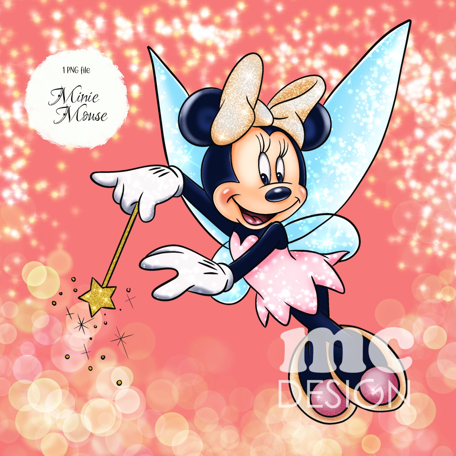 Minnie Mouse PNG File Minnie Fairy Minnie Sublimation - Etsy