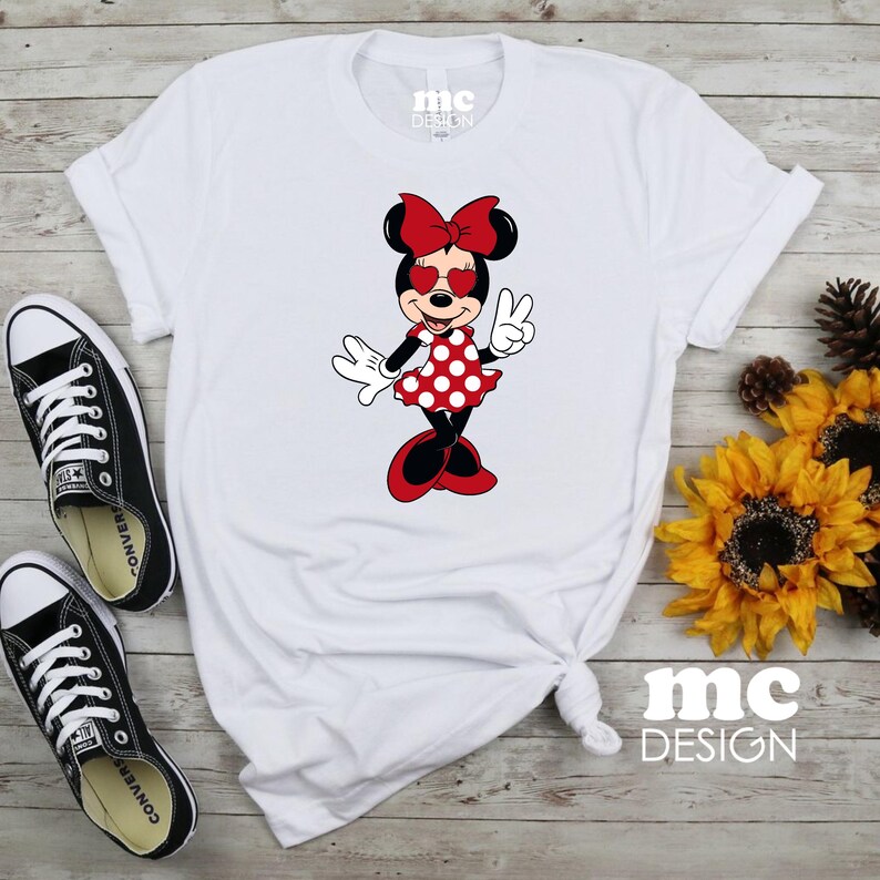 Minnie Mouse PNG File | Minnie Peace and Love | Minnie Sublimation ...