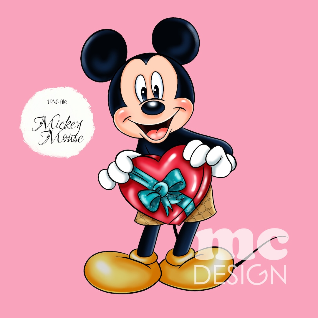 Mickey Mouse PNG File | Mickey Heart | Mickey Sublimation Design ...