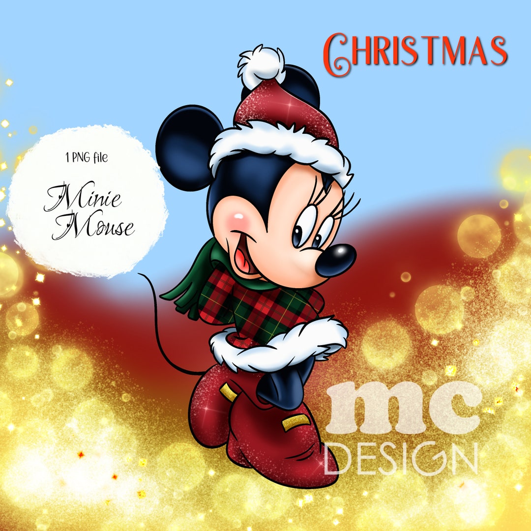 Minnie Mouse PNG File | Minnie Xmas | Minnie Sublimation Design ...