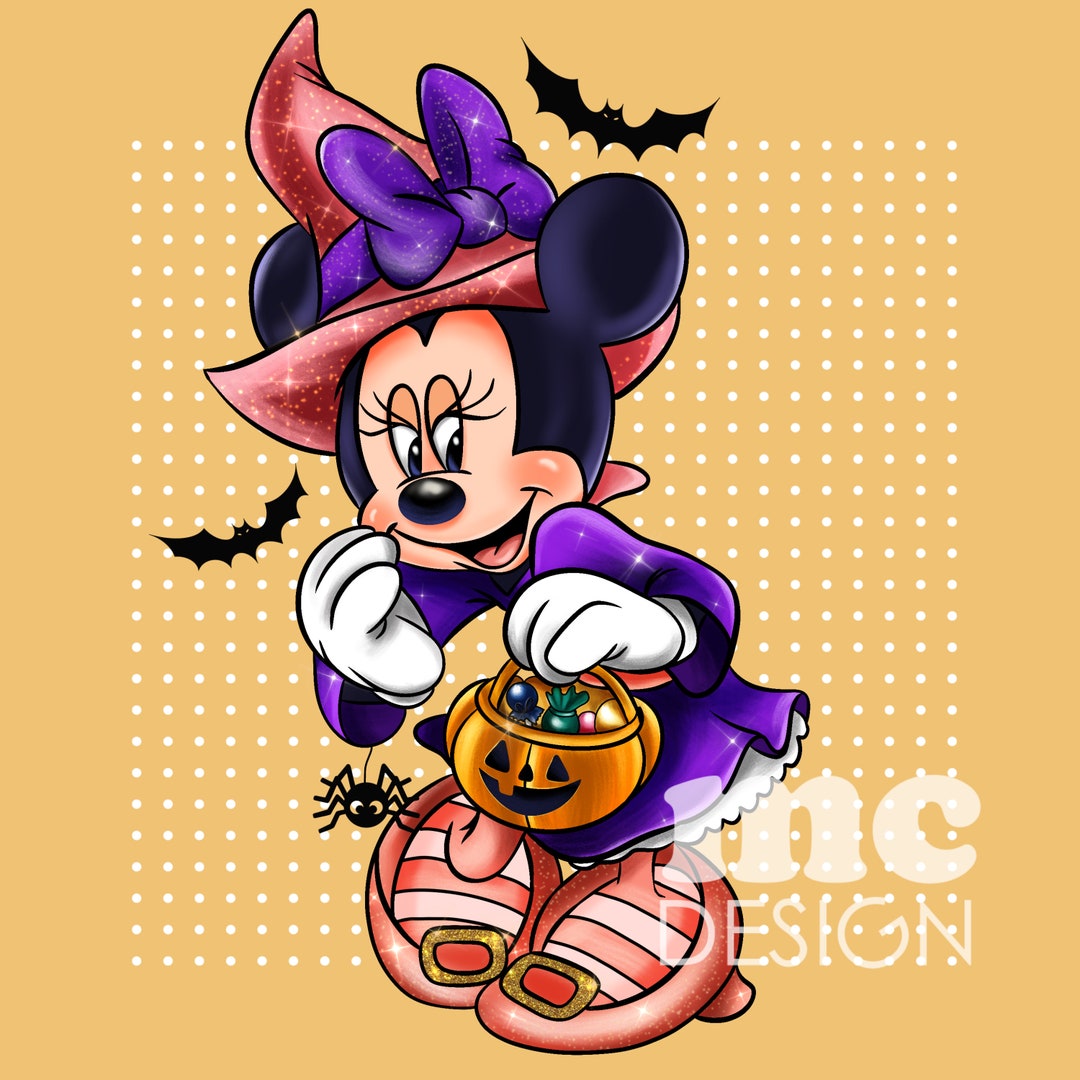 Minnie Mouse PNG File | Minnie Halloween | Minnie Sublimation Design ...
