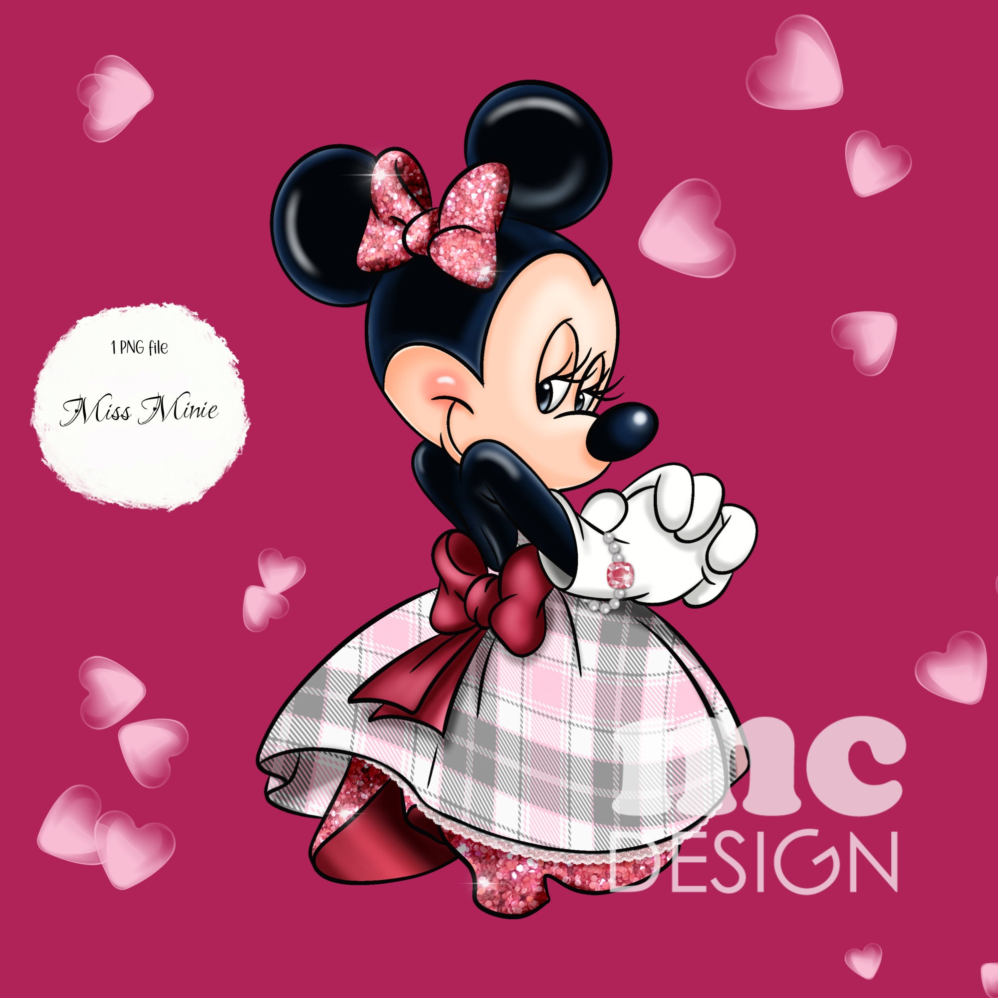 Miss Minnie Mouse PNG File | Miss Minnie | Minnie Sublimation Design ...