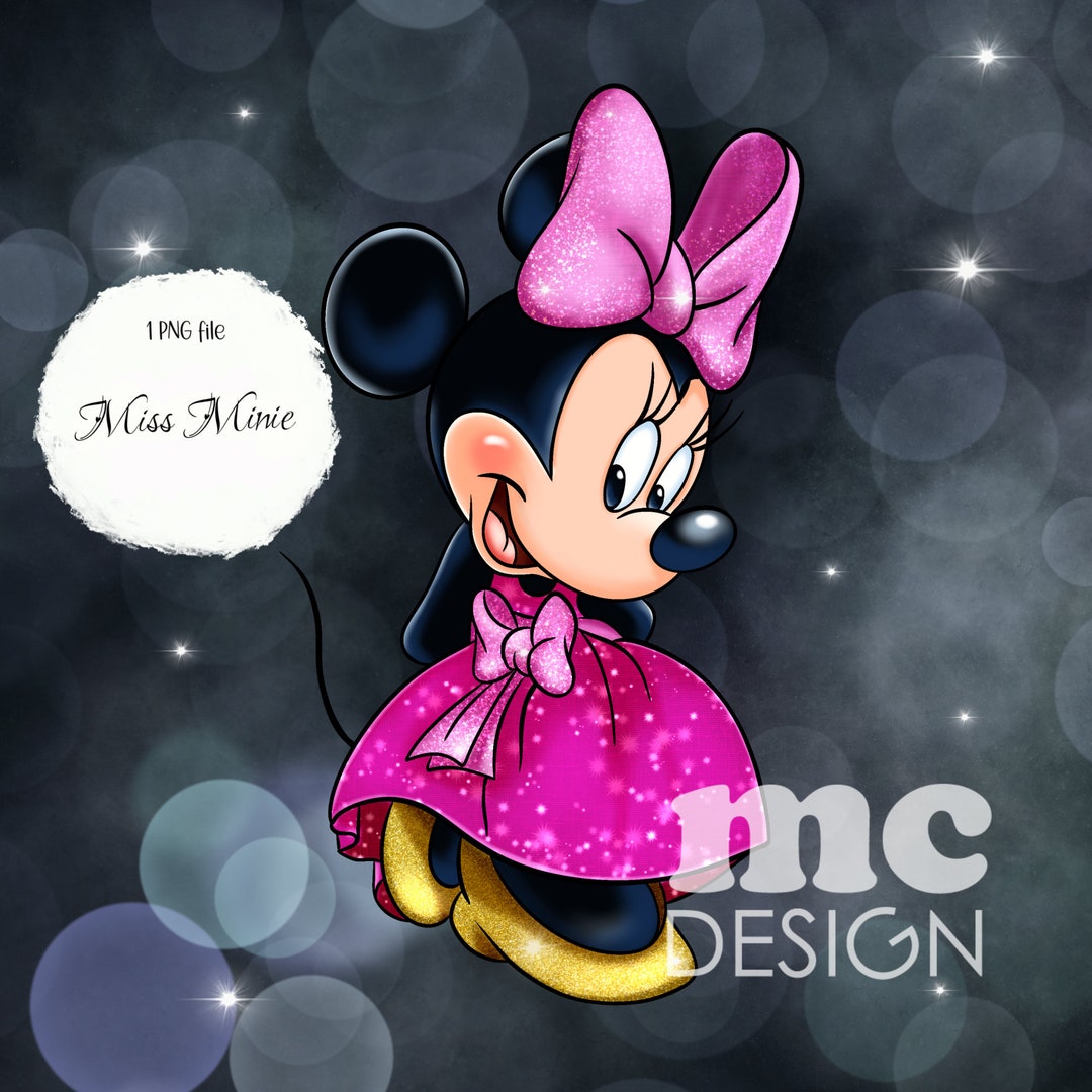 Miss Minnie Mouse PNG File Miss Minnie Minnie Sublimation Design Minnie ...