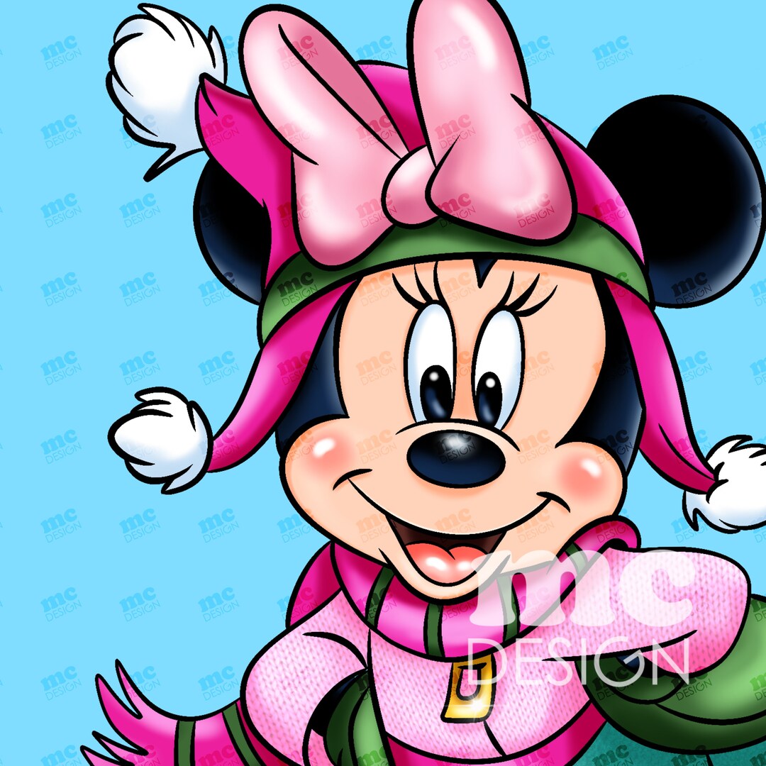 Minnie Mouse PNG File | Minnie Winter | Minnie Sublimation Design ...