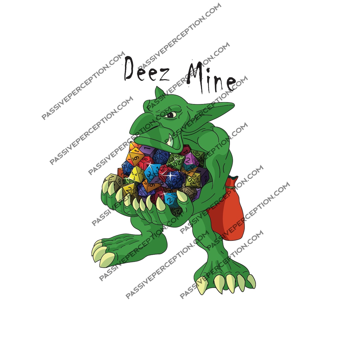 Dice Goblin Sticker Dungeons and Dragons Stickers DND - Etsy