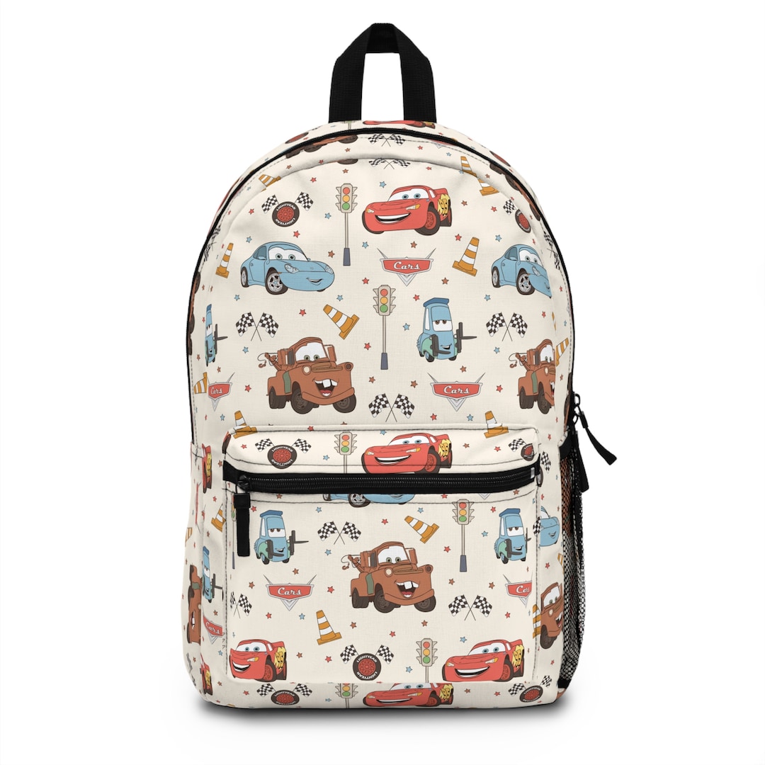 Pixar Cars Backpack, Disney Backpack, Back to School Book Bag, Disney ...