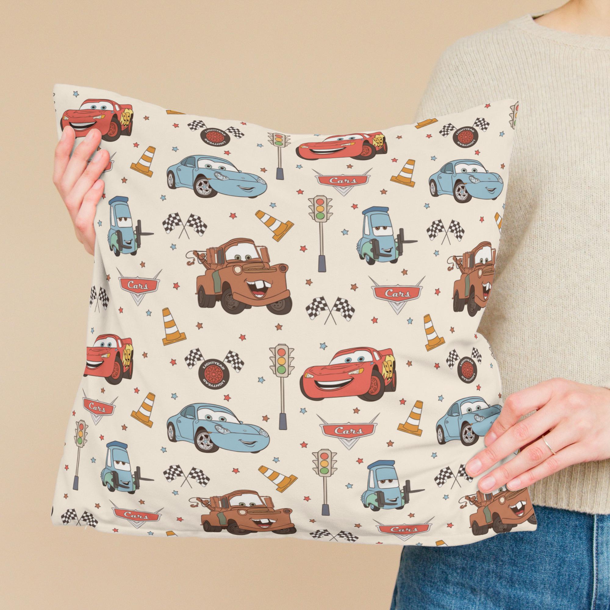 Pixar Cars Pillow Cover, Disney Home Decor Couch Throw Pillow Nursery ...