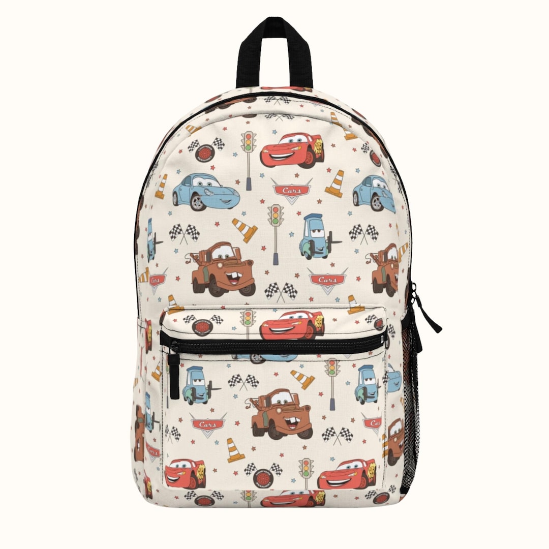 Pixar Cars Backpack, Disney Backpack, Back to School Book Bag, Disney ...
