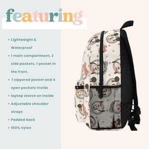 Mickey Minnie Disney Backpack, Back to School Book Bag, Disney Bag ...