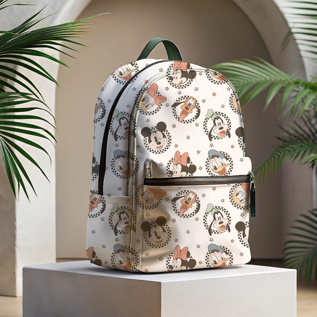 Mickey Minnie Disney Backpack, Back to School Book Bag, Disney Bag ...