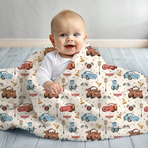 Lightning Mcqueen Baby Blanket, Baby Shower Gift, Customizable Blanket ...