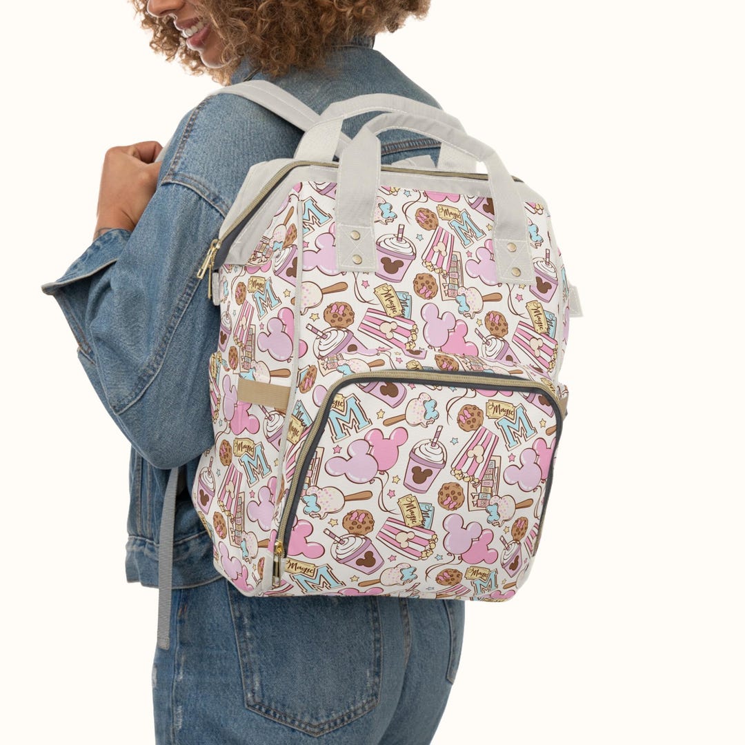 Disney Snacks Diaper Bag Backpack, Disney Custom Diaper Bag, Expecting ...
