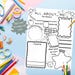 All About Me Classroom Printable, Kids Favorite Things List Pdf, First ...