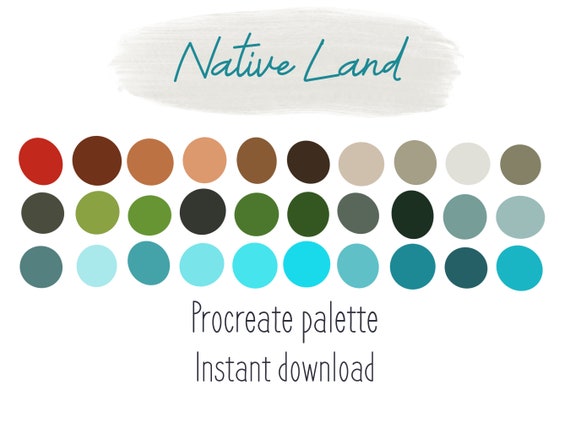 Native Land Color Palette for Procreate - Etsy