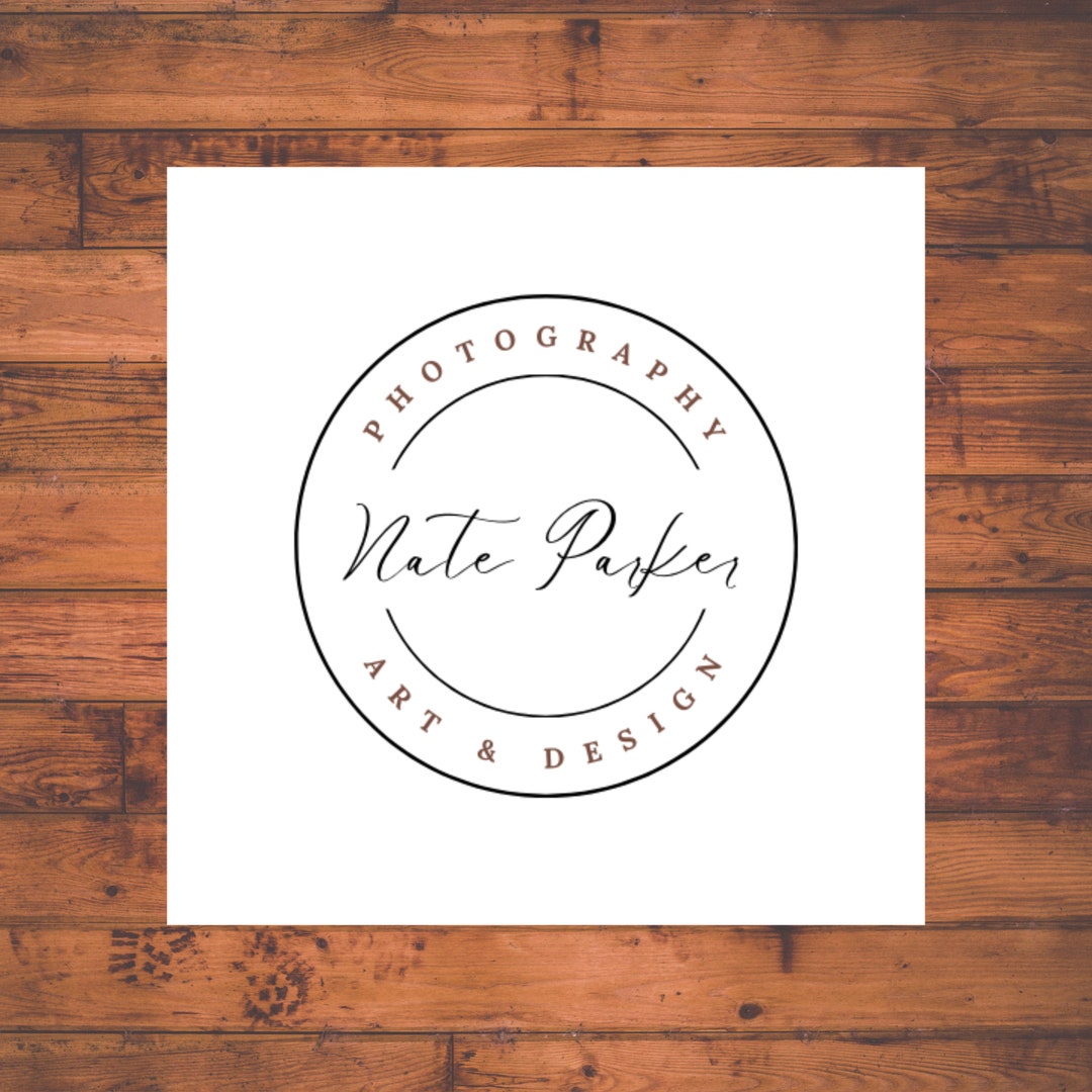 Elegant Circle Signature Photography Logo - Etsy