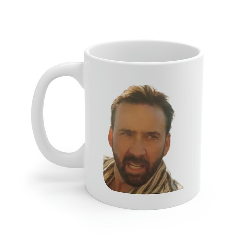 Pedro Pascal Nicholas Cage Meme Ceramic Mug 11oz - Etsy