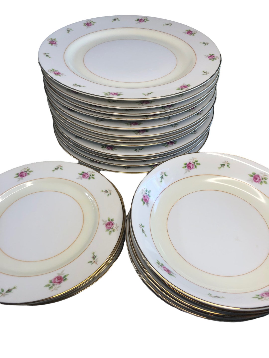 Fuji Rosebud China Set of 22 Pieces Made in Occupied Japan - Etsy